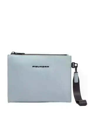 PIQUADRO Water-resistant Clutch Bag - Blue