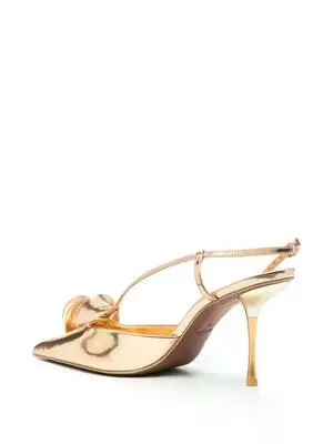 Cult Gaia Calla Floral-detail Pumps - Gold