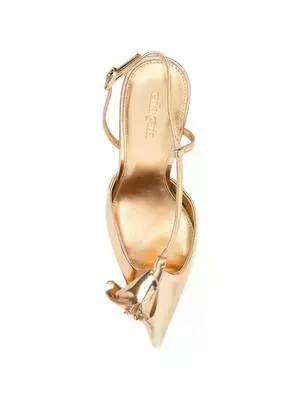 Cult Gaia Calla Floral-detail Pumps - Gold