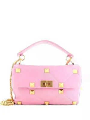 VALENTINO Roman Stud Flap Bag Quilted Leather Large Crossbody Bag