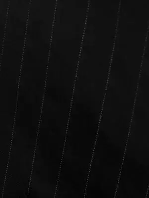 Andamane Pinstriped Lace-trim Dress