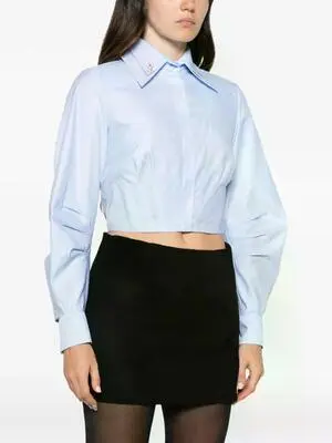 Elisabetta Franchi Cropped Long-sleeve Shirt