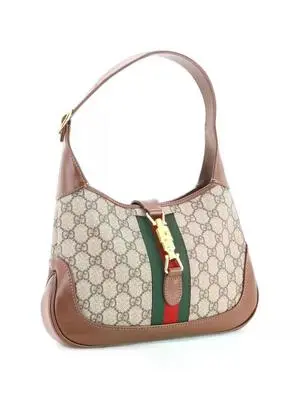 Gucci Jackie 1961 Gg Coated Canvas Small Hobo Bag