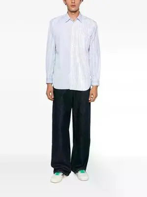 Comme Des Garçons Striped Shirt - Blue