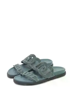 Hermès Extra Chain-link Sandals - Blue