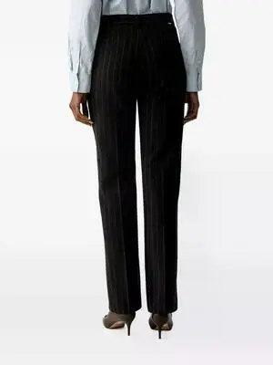 TWINSET Pinstripe Sequin-embellished Trousers