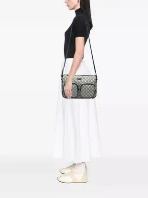 Gucci 2016-2026 Gg Supreme Double Pocket Crossbody Bag