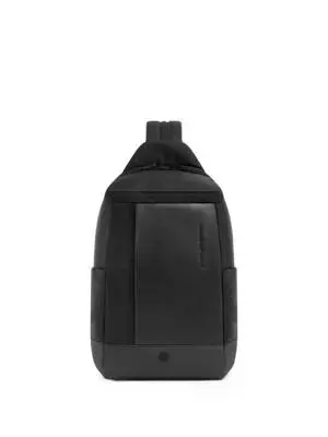 PIQUADRO Logo-plaque Backpack - Black