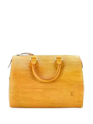 LOUIS VUITTON Speedy Handbag Epi Leather 25 Satchel - Yellow