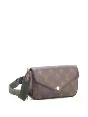 LOUIS VUITTON Felicie Strap & Go Handbag Monogram Canvas Crossbody Bag