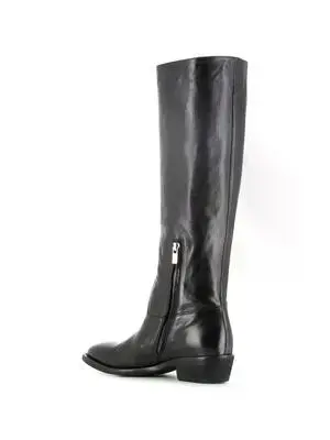 Officine Creative Side-zip Knee-high Boots - Black