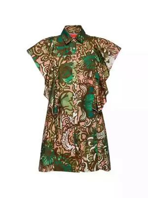 La DoubleJ Scooter Ruffled Mini Dress