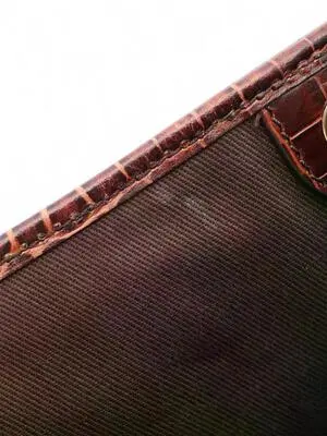 Celine 2010s Macadam Croc-embossed Tote Bag
