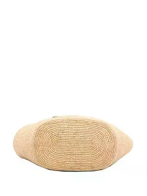 Celine 2025 Teen Supple Raffia Cuir Triomphe Classic Panier Tote Satchel