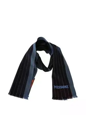 Missoni Pinstripe-pattern Scarf - Black