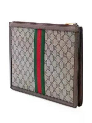 Gucci 2016-2026 Gg Supreme Web Ophidia Clutch Bag