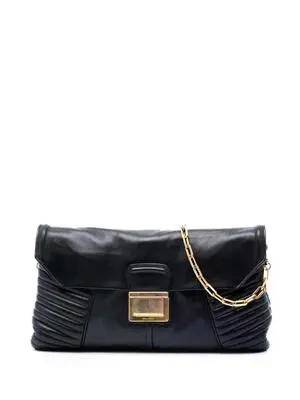 Miu Miu 2010-2026 Matelasse Nappa Biker Crossbody Bag - Black