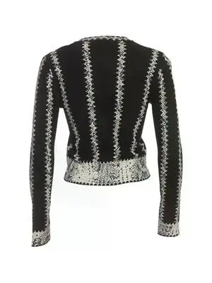 Alexander McQueen Snakeskin-print Cropped Cardigan