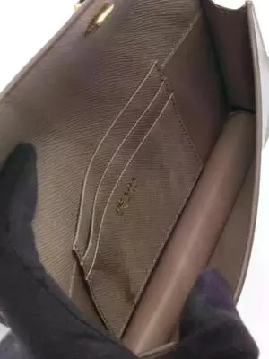 Prada 2010s Saffiano Triangle-logo Mini Shoulder Bag