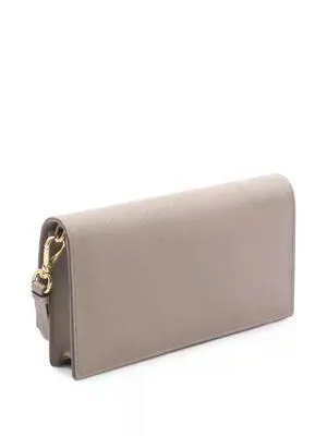 Prada 2010s Saffiano Triangle-logo Mini Shoulder Bag