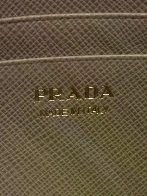 Prada 2010s Saffiano Triangle-logo Mini Shoulder Bag