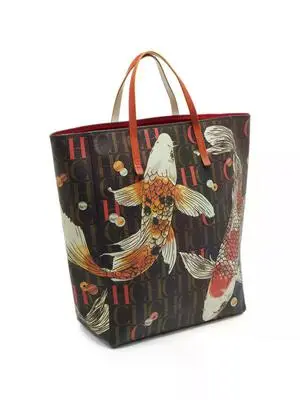 Carolina Herrera Koi Fish-print Tote Bag - Brown