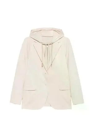 Eleventy Hooded Button-fastening Blazer