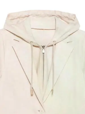 Eleventy Hooded Button-fastening Blazer