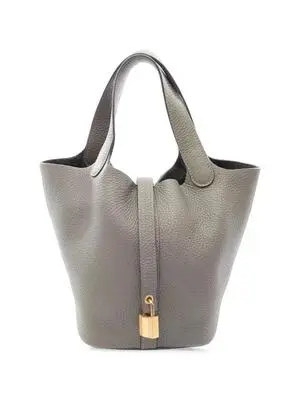 Hermès 2022 Picotan Lock Pm Tote Bag - Grey