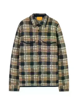 Guest In Residence Check Cashmere Shirt - Neutrals
