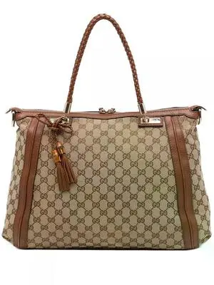 Gucci 2016-2026 Gg Canvas Bella Convertible Tote Satchel