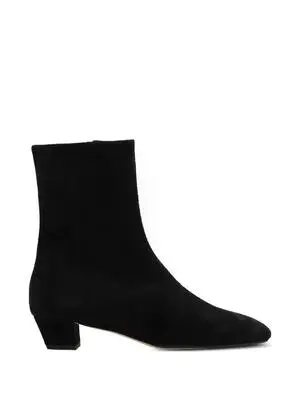 AeydĒ Yasmin Suede Ankle Boots - Black