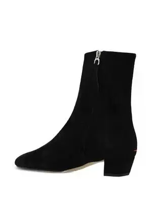 AeydĒ Yasmin Suede Ankle Boots - Black