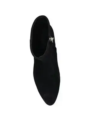 AeydĒ Yasmin Suede Ankle Boots - Black