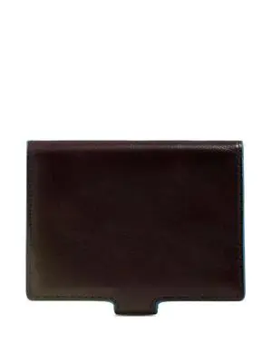 PIQUADRO Blue Square Logo-plaque Cardholder - Brown