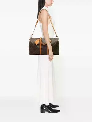 LOUIS VUITTON 1990 Monogram Keepall Bandouliere 45 Travel Bag