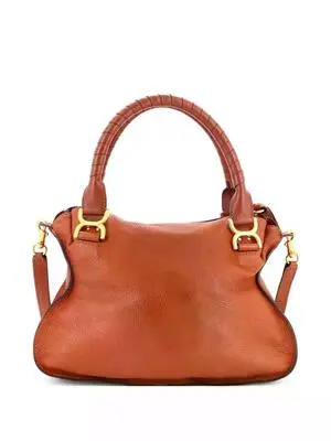 Chloé Marcie Leather Medium Satchel - Brown