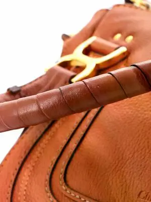 Chloé Marcie Leather Medium Satchel - Brown