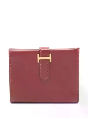 Hermès 2003 Bearn Compact Bi-fold Wallet - Red