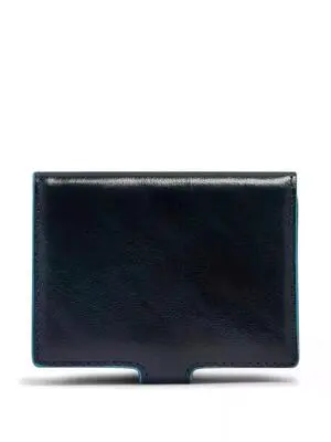 PIQUADRO Logo-debossed Leather Cardholder