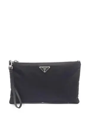 Prada Triangle-logo Clutch Bag