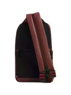 PIQUADRO Convertible Leather Sling Bag