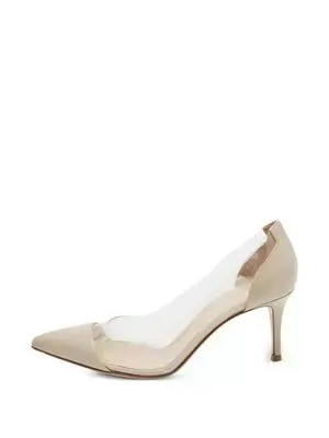 GIANVITO ROSSI Plexi Point-toe Heeled Pumps