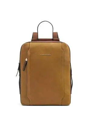 PIQUADRO Leather Backpack - Brown