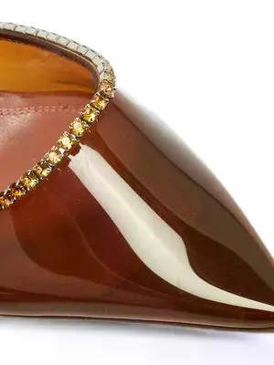 Amina Muaddi Gilda Crystal-embellished Mules