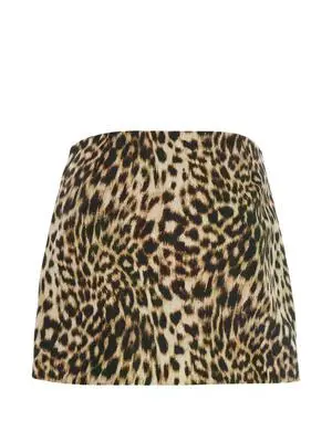 Michael Kors Leopard-print Skirt