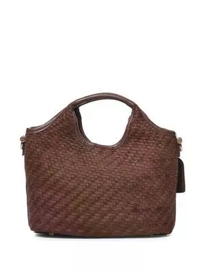 V°73 Zelda Woven-effect Shoulder Bag - Brown