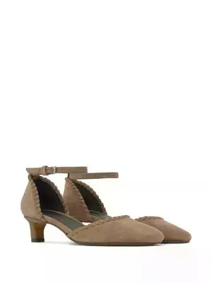 CastaÑer Adela Whipstitch-trim Pumps - Neutrals