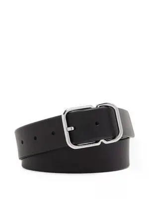 PIQUADRO Buckle-fastening Leather Belt - Black