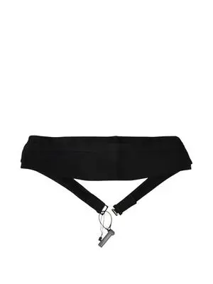 TOMBOLINI Pleated Silk Cummerbund - Black